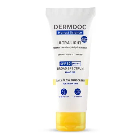 DERMDOC SPF 30 Ultra Light Daily Glow Sunscreen 50G - Peacock.lk - Sri ...
