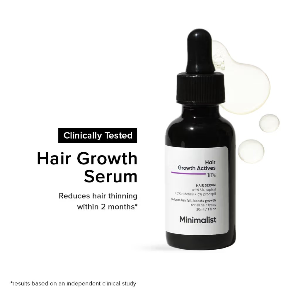 MINIMALIST Hair Growth Actives 18% Hair Serum 30ML - Peacock.lk - Sri ...